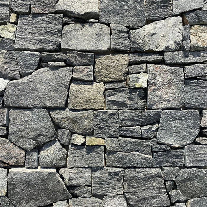 China Black Quartzite Natural Stone Feature Wall Panels JRN-041 ...